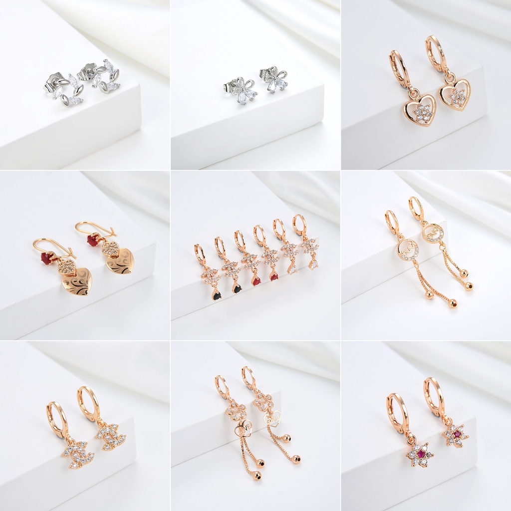 Jual HYL JEWELRY cod Anting Titaniun anak anak Anting wanita model ...