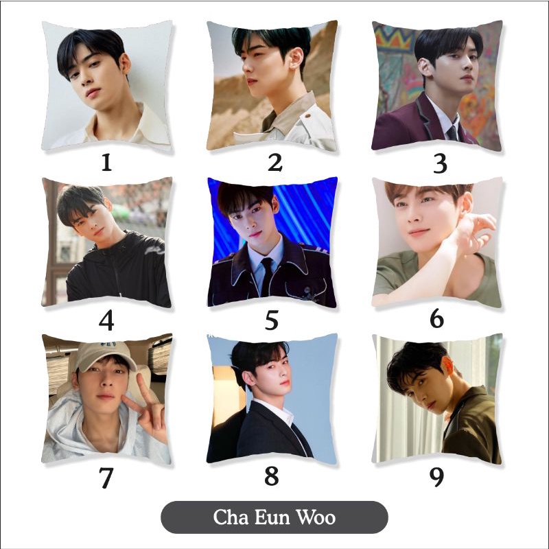 Jual Bantal Aktor korea Hwang in yeop , Cha eunwoo , kim soo hyun ...