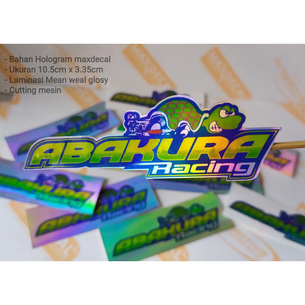 Jual sticker bengkel lengkap terbaru viral / sticker bengkel hologram ...