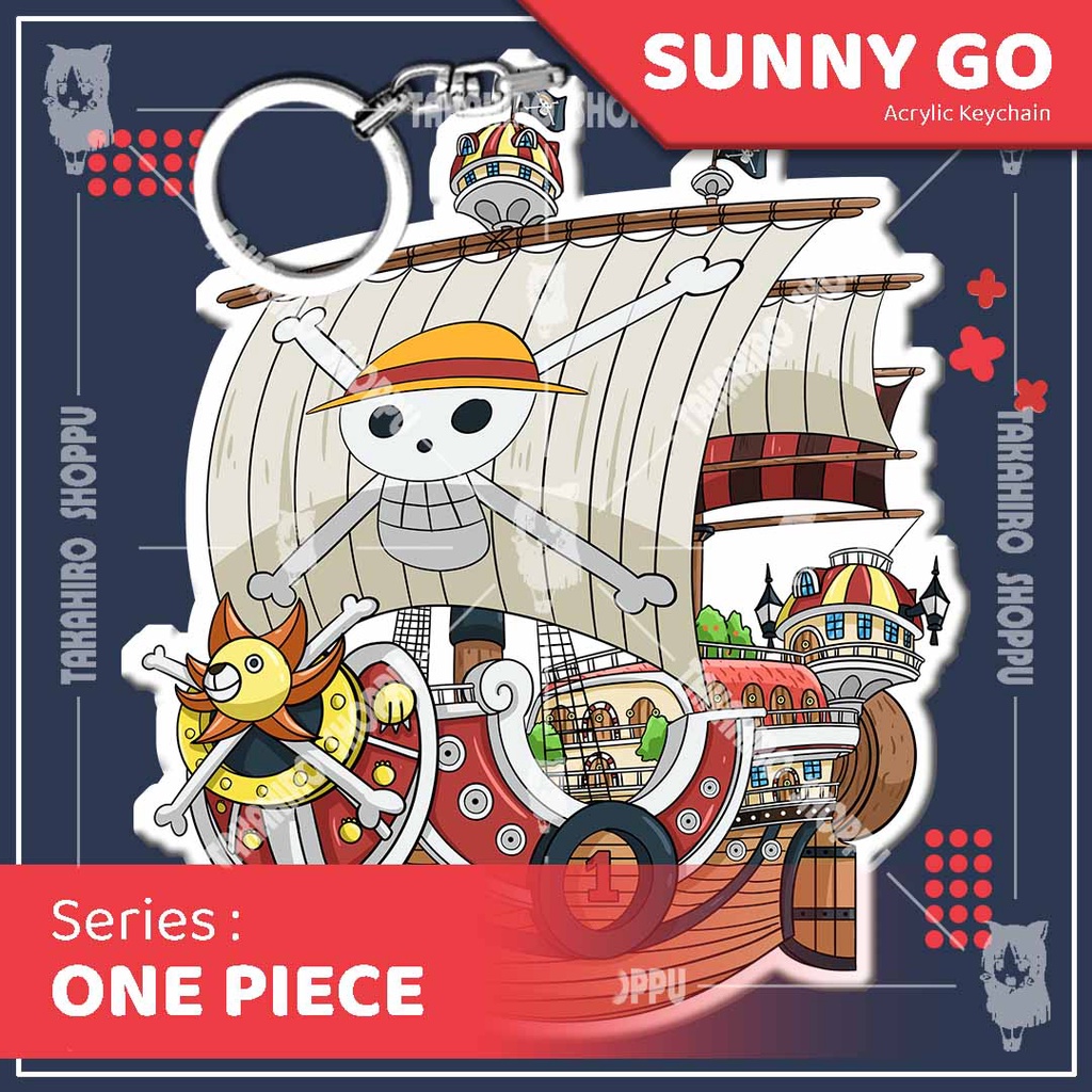 Jual Gantungan Kunci / Keychain Akrilik Anime One Piece SUNNY GO ...