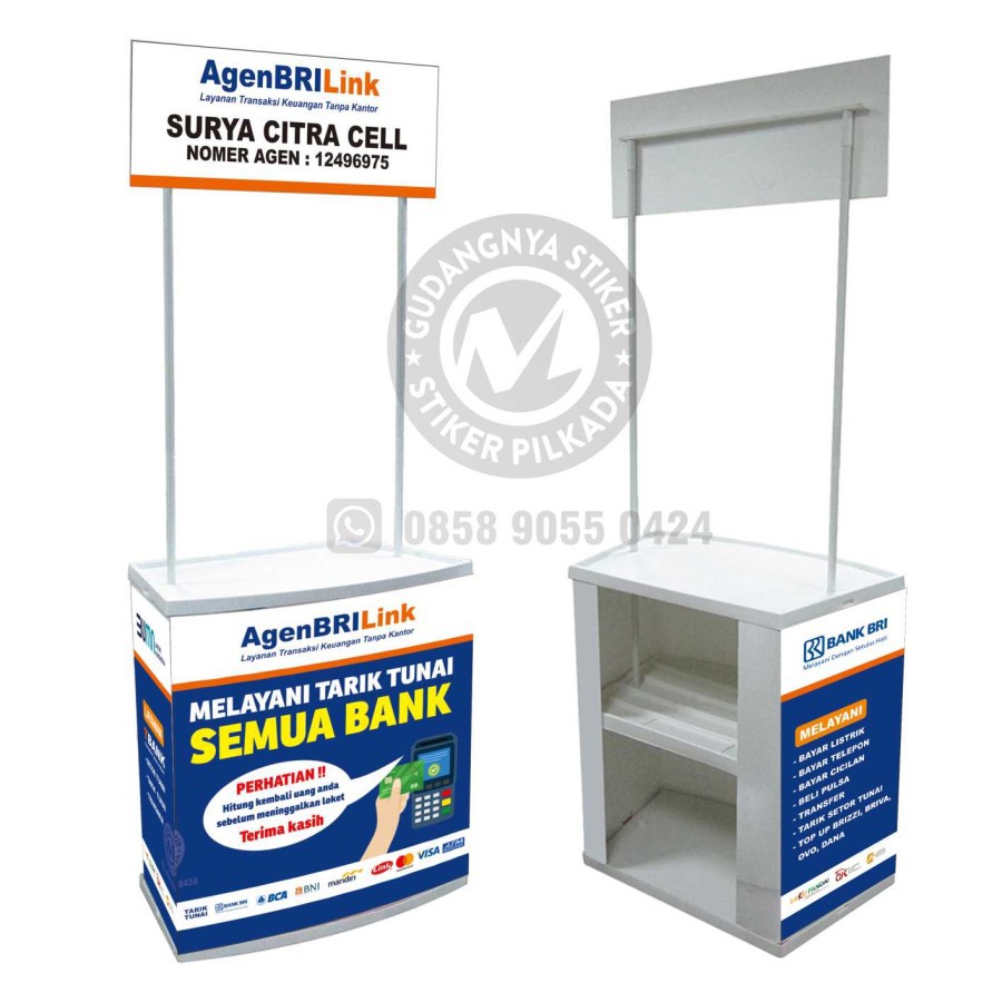 Jual STIKER VINYL BRILINK UNTUK TEMPELAN EVENT DESK STANDAR KUMPLIT ...