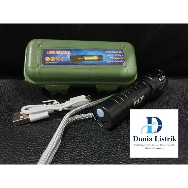 Jual senter swat kecil charge COB | Shopee Indonesia