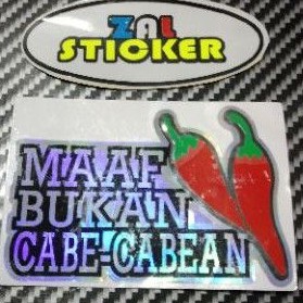 Jual sticker maaf bukan cabe-cabean | Shopee Indonesia