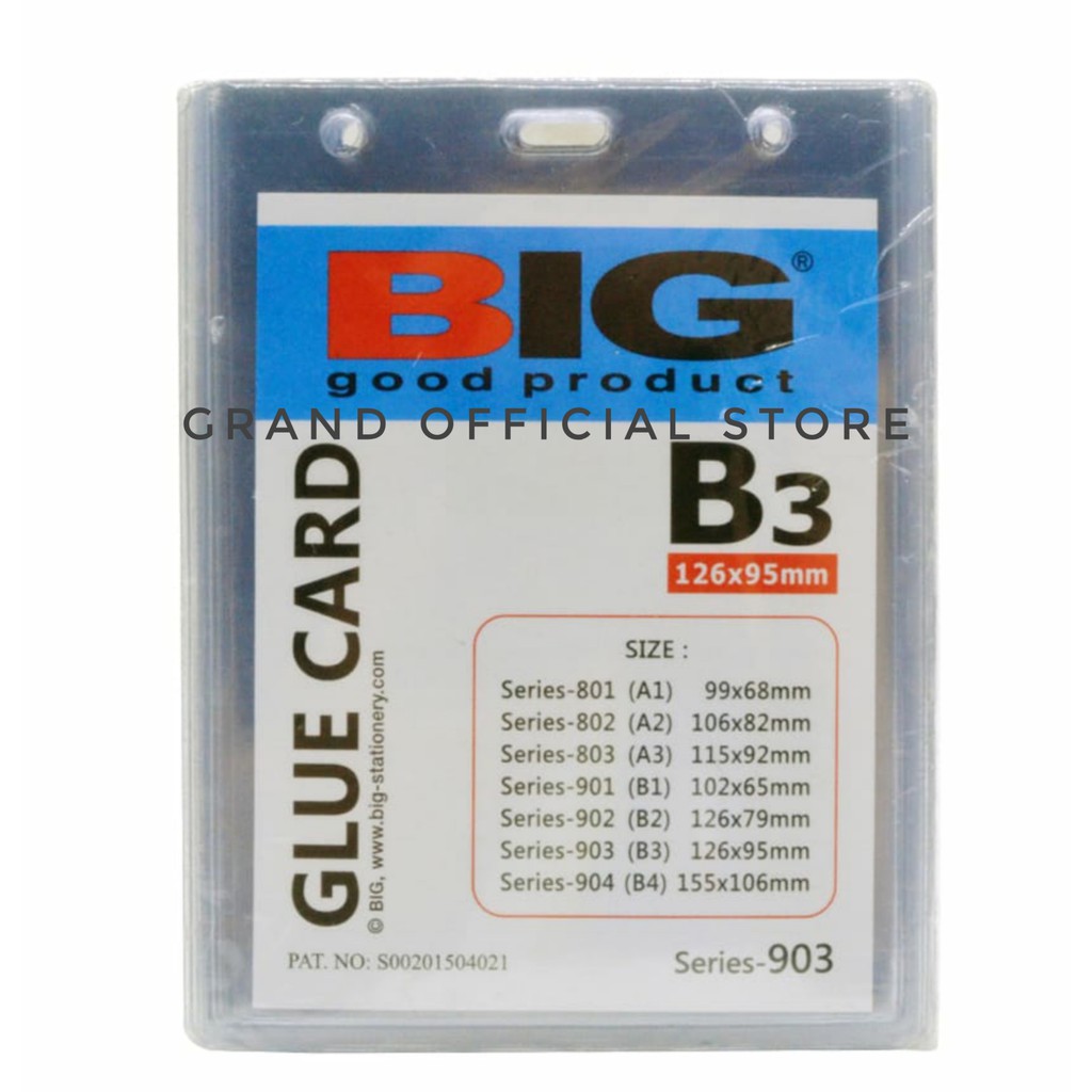 Jual [GRAND] GLUE CARD / ID CARD MIKA / NAME TAG MIKA BIG B3 126MM x ...