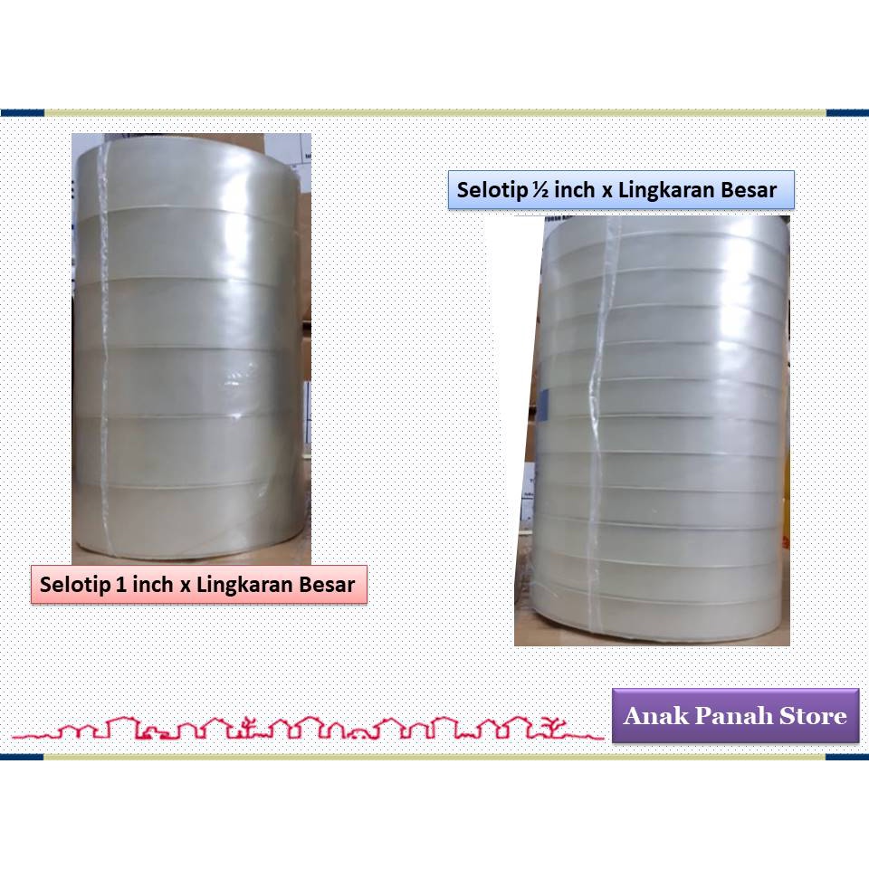 Jual Selotip / Isolasi Bening Lingkaran Besar | Shopee Indonesia
