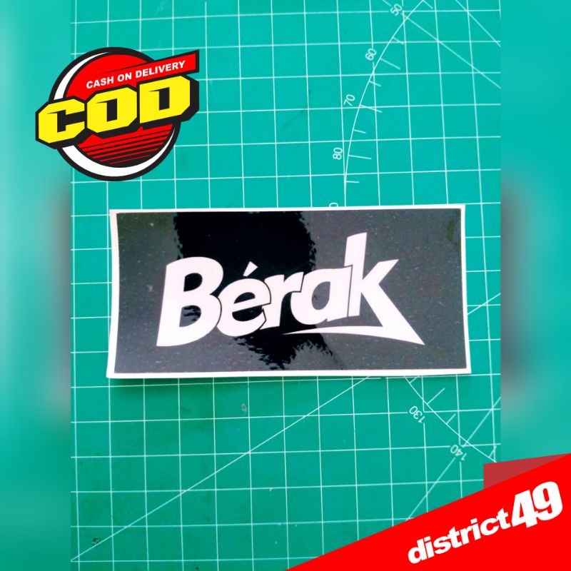 Jual Stiker print and cut laminasi tahan air - Stiker BERAK - Stiker ...