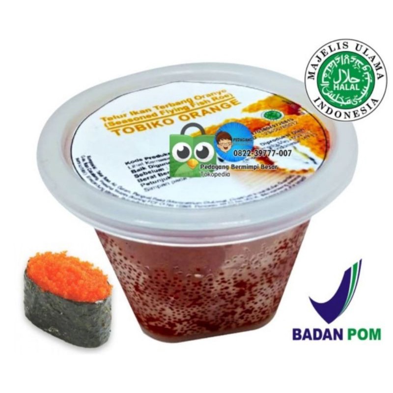 Jual Tobiko oren hijau hitam fish roe chuka idako wakame kurage telur ...