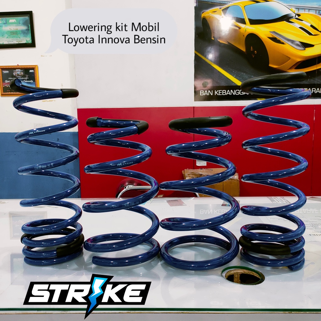 Jual LOWERING KIT HSR BLUE INNOVA BENSIN | Shopee Indonesia