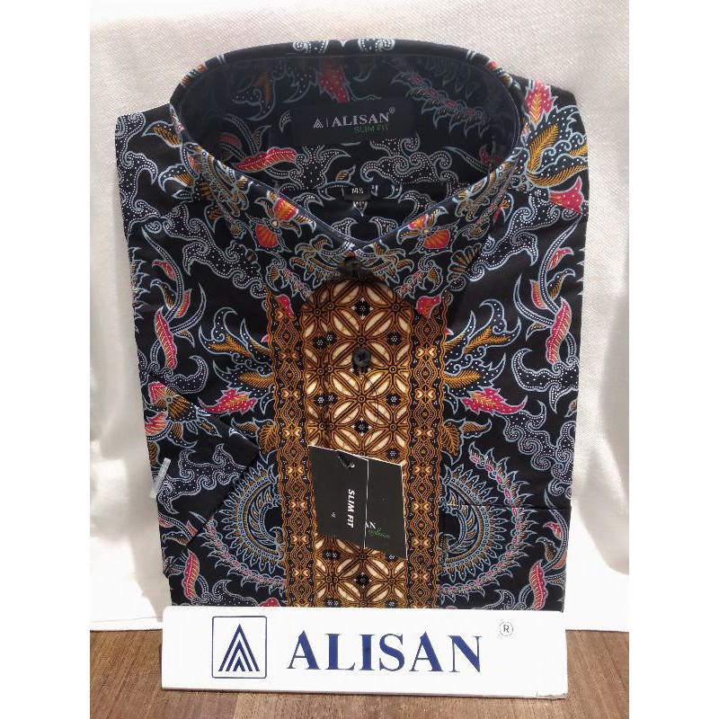 Jual Kemeja Batik ALISAN Lengan pendek | Shopee Indonesia
