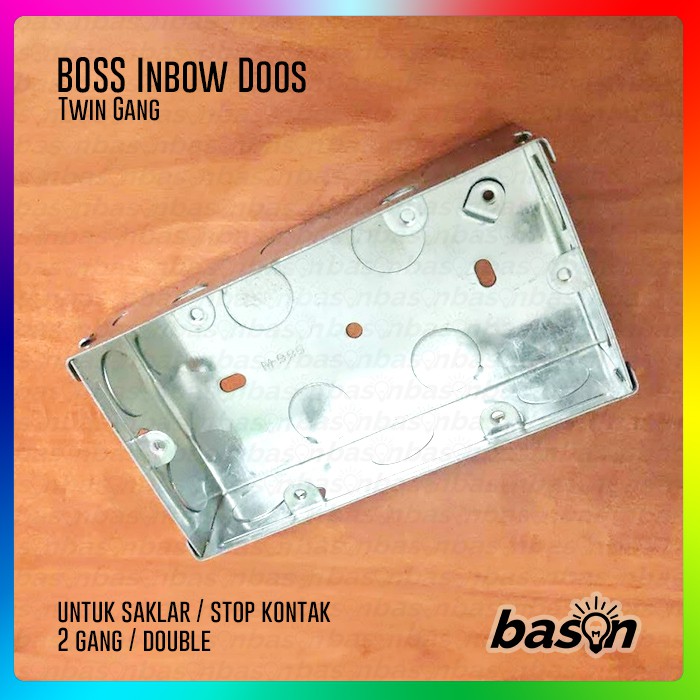 Jual BOSS Inbow Doos Double - Twin Gang - untuk Saklar Dobel | Shopee ...