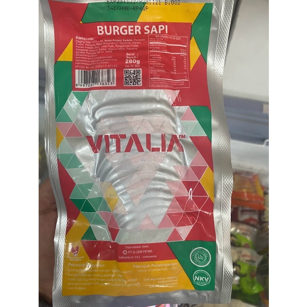 Jual DAGING BURGER SAPI VITALIA MINI 280GR ISI 20 BH | Shopee Indonesia
