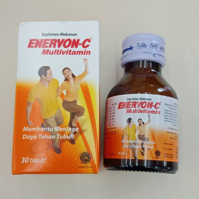 Jual Enervon C Vitamin C 500 mg dan B Complex Enervon C botol isi 30 ...
