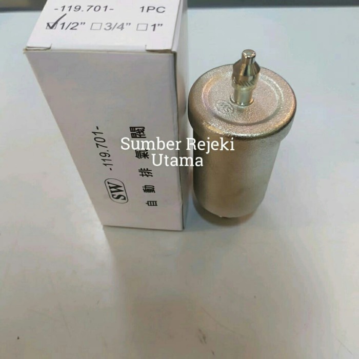 Jual Automatic Air Vent Valve Drat 1/2"inch / Air Vent Valve Otomatis ...