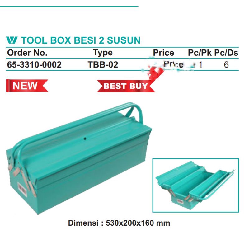 Jual Tool box besi 2 susun dan 3 susun wipro | Shopee Indonesia