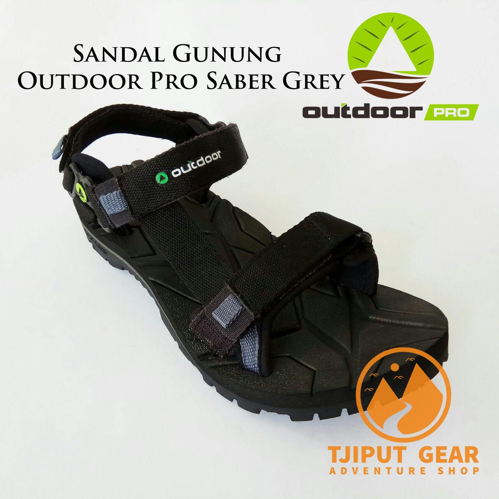 Jual Sandal Gunung Outdoor Pro Saber Grey | Shopee Indonesia