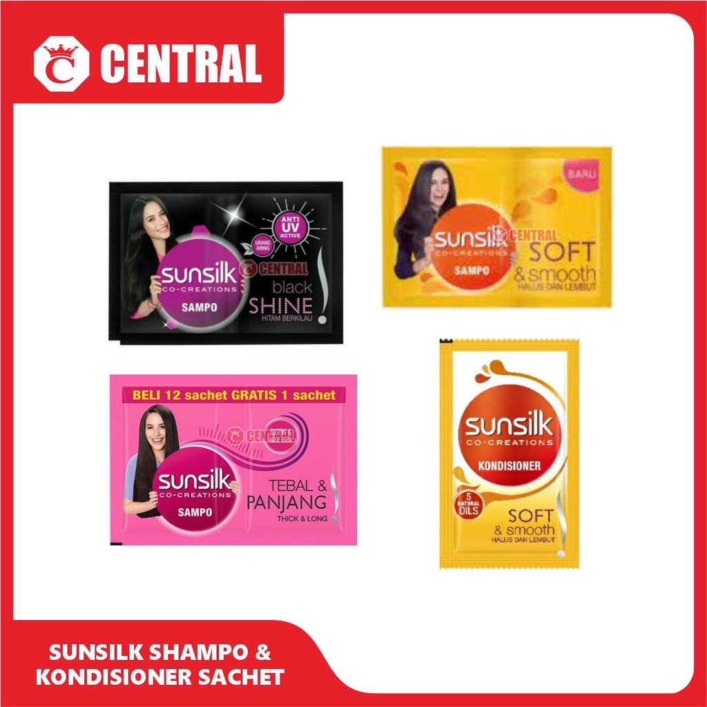 Jual SUNSILK SHAMPOO / CONDITIONER SACHET 5ML X 12'S | Shopee Indonesia