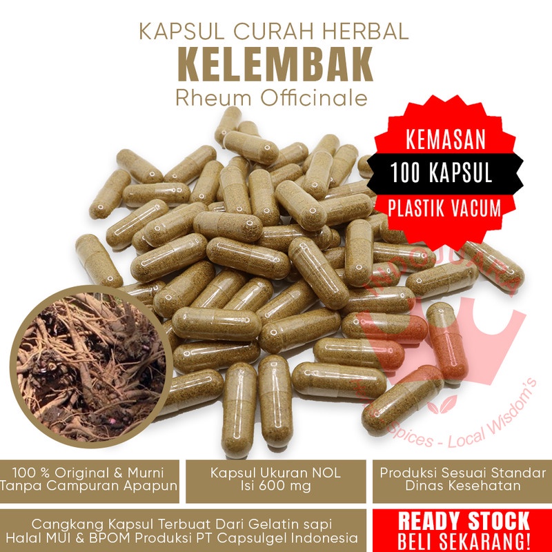 Jual 100 Kapsul KELEMBAK Herbal Penurun Darah Tinggi Penguat Tulang ...