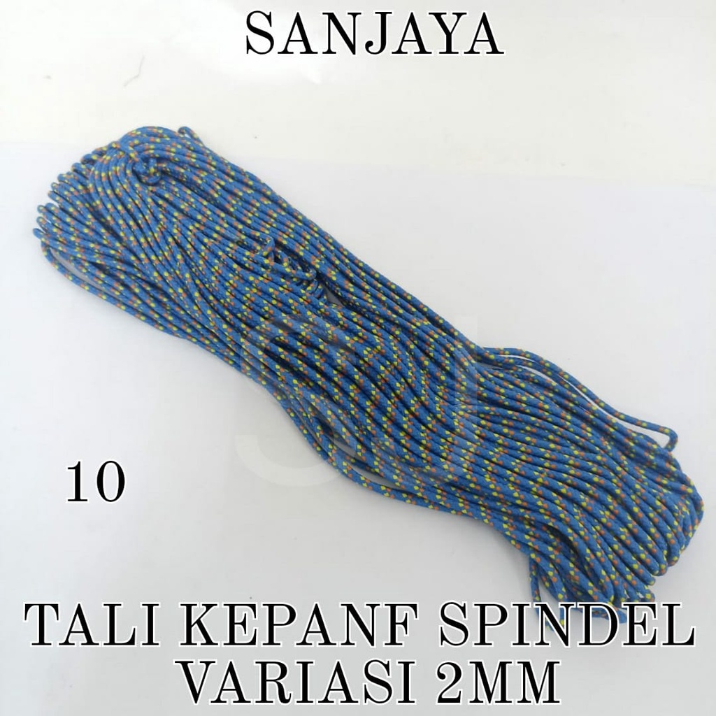 Jual Tali Kepang Nilon Ukuran 2mm / Tali Sumbu / Tali Kepang Sumbu ...