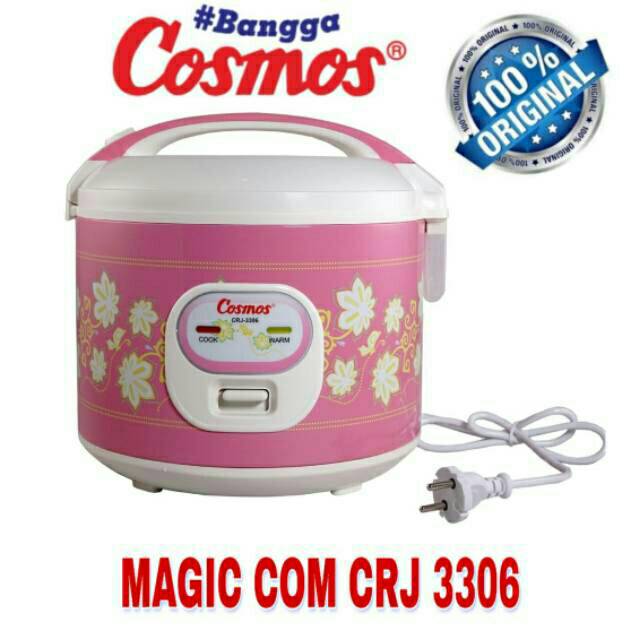Jual RICE COOKER MAGIC COM COSMOS CRJ 3306 GARANSI 1TAHUN | Shopee ...