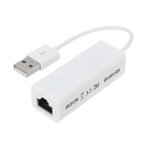 Jual Usb to Lan Converter Adapter USB 2.0 Male To Ethernet LAN UTP RJ45 ...