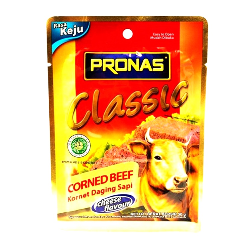Jual Pronas Corned Beef Chesee 50Gr | Shopee Indonesia