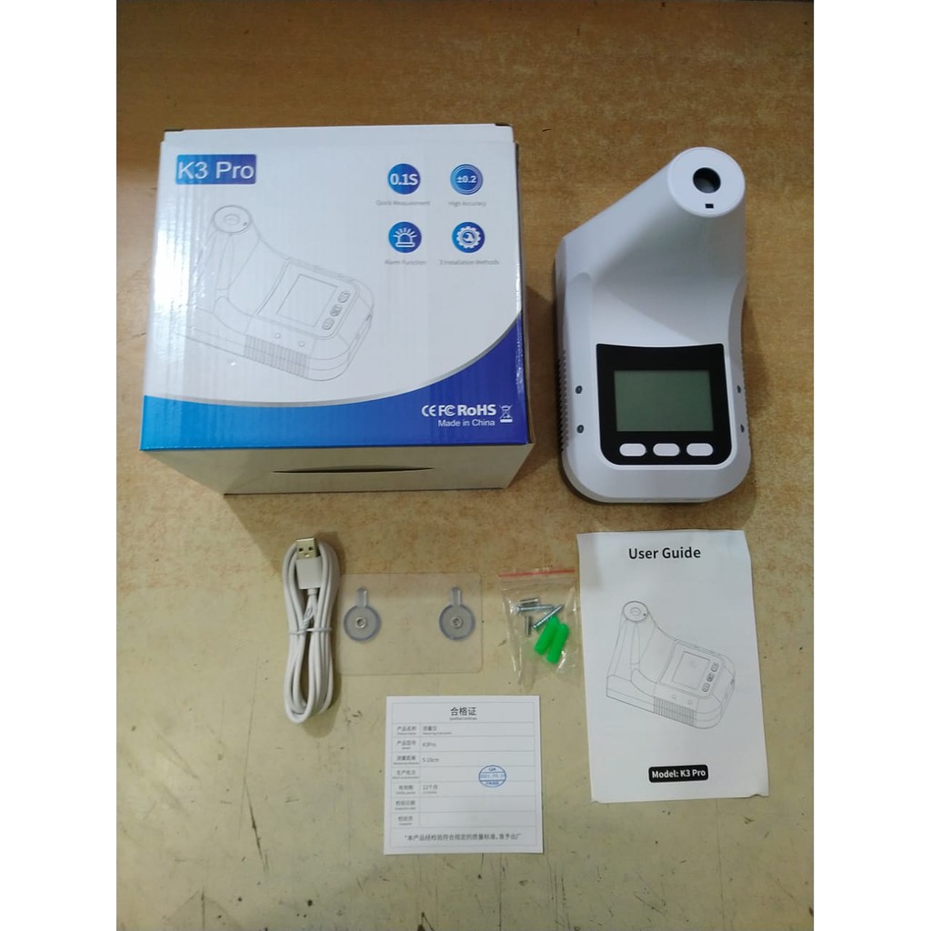 Jual K3 Pro Thermometer Wall Infrared K3Pro Termometer Otomatis Non ...