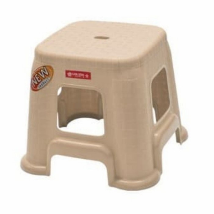 Jual LION STAR : BANGKU PLASTIK RAJUT LION STAR SATIN LOW STOOL-Coklat ...