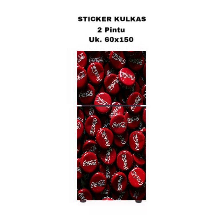 Jual Stiker Kulkas 2 Pintu Motif Tutup MinumN Coca-Cola SA | Shopee ...