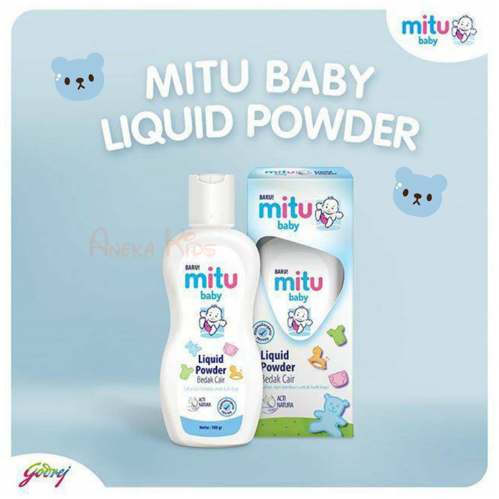 Jual Mitu baby liquid powder bedak cair 100ml | Shopee Indonesia