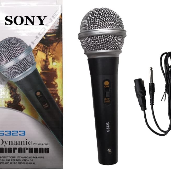 Jual Sony Mic Kabel Sony S 323 Dynamic Microphone | Shopee Indonesia