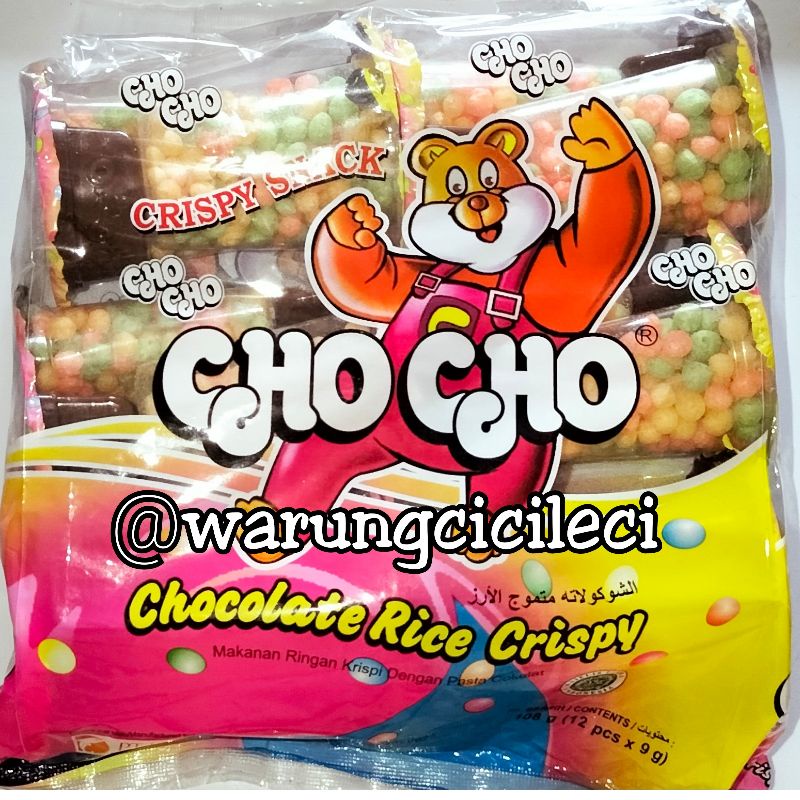 Jual CHO CHO - CHOCOLATE RICE CRISPY 9g x 12pcs | Shopee Indonesia