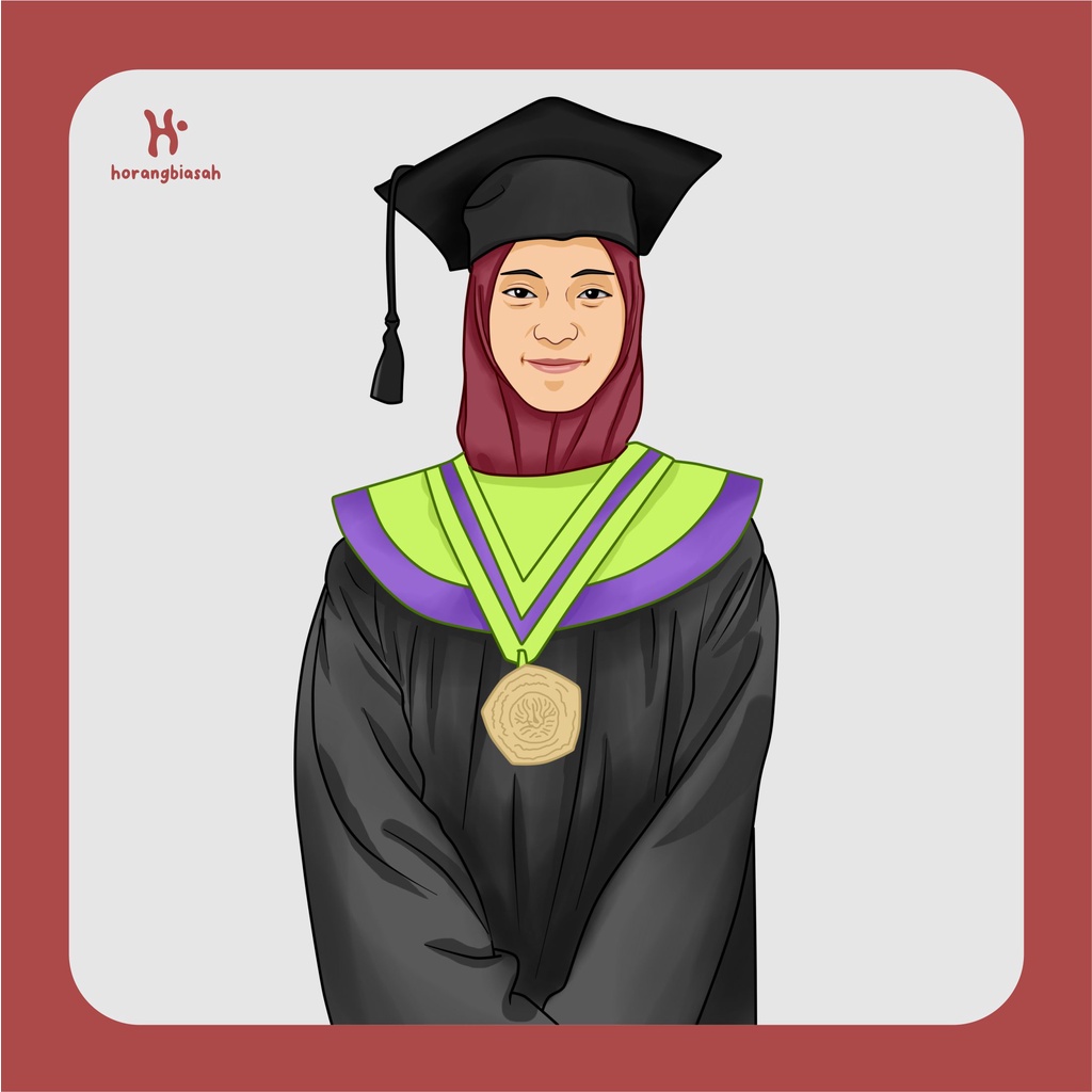 Jual softfile ilustrasi kartun wisuda / hadiah wisuda / ilustrasi murah ...