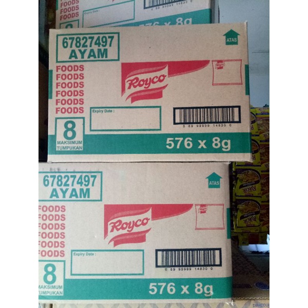 Jual Royco Ayam Sapi Sachet dus karton isi 48 renteng @12 sachet ...