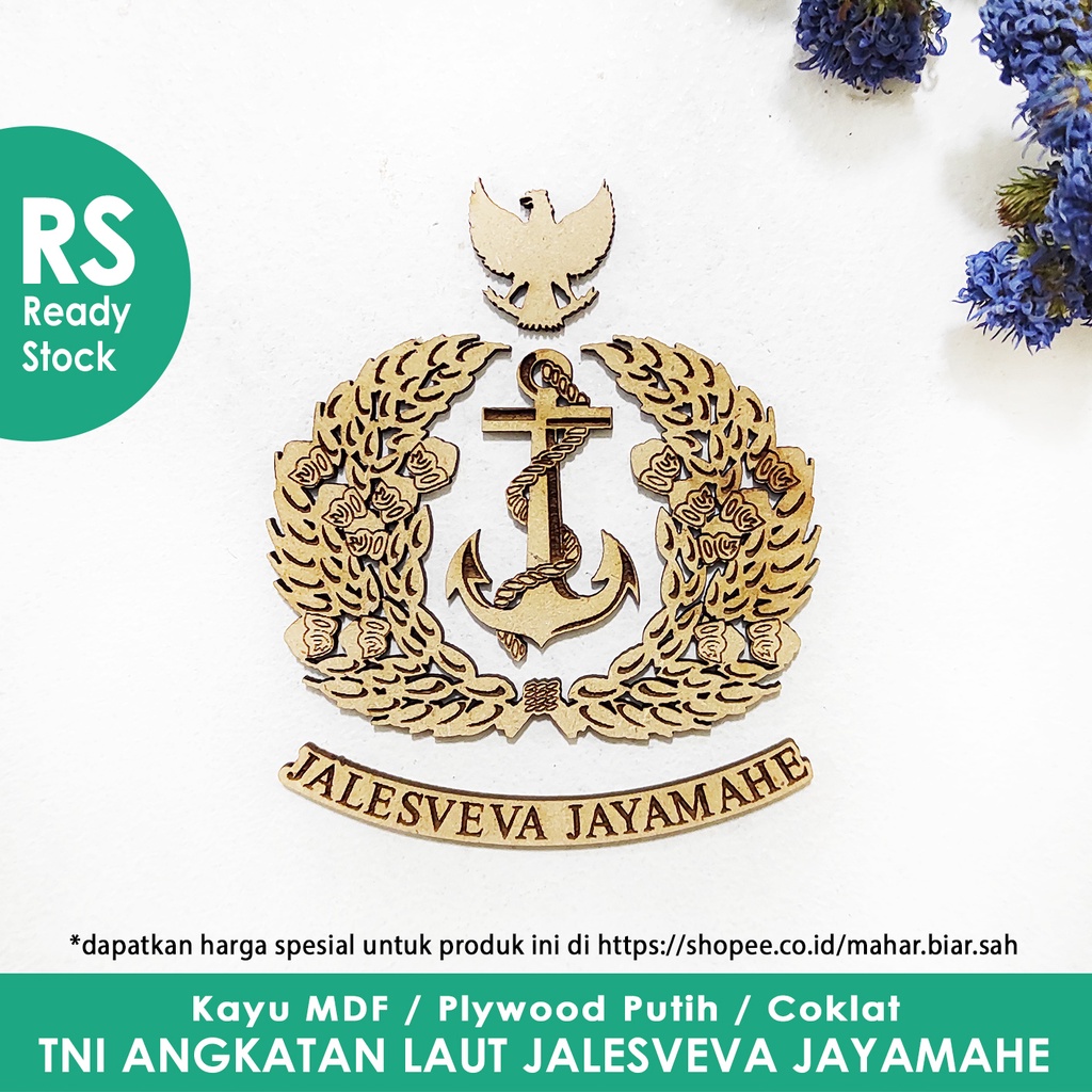 Jual RS Logo TNI ANGKATAN LAUT JALESVEVA JAYAMAHE / Emblem / Lambang ...