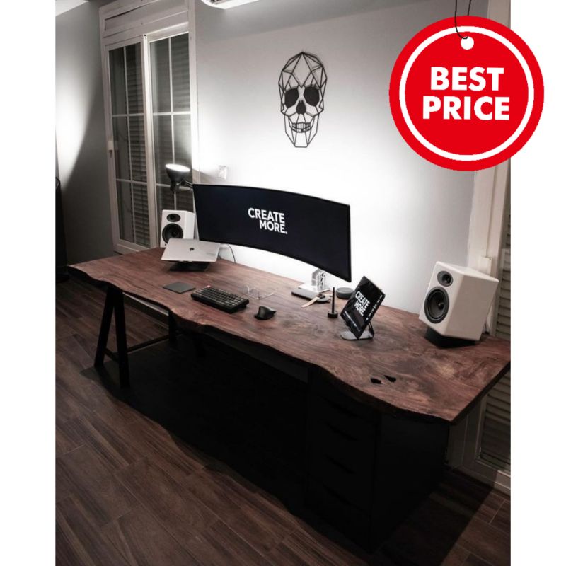 Jual MEJA KAYU KOMPUTER / SETUP PC / MEJA KERJA / MEJA GAMING KOMPUTER ...