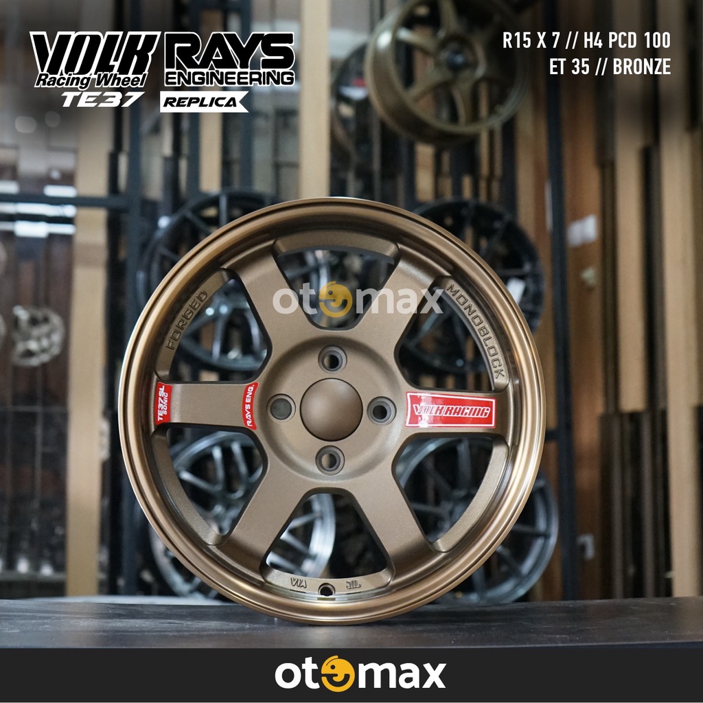 Jual Velg Mobil Volk Rays TE37 SL Sonic Ring 15 Bronze | Shopee Indonesia