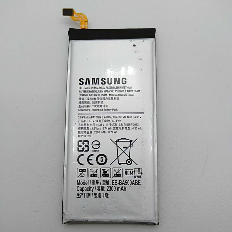Jual Baterai batre Samsung E500H /A500F/ EB-BA500ABE/EB-BE500ABE Copotan original, normal ...