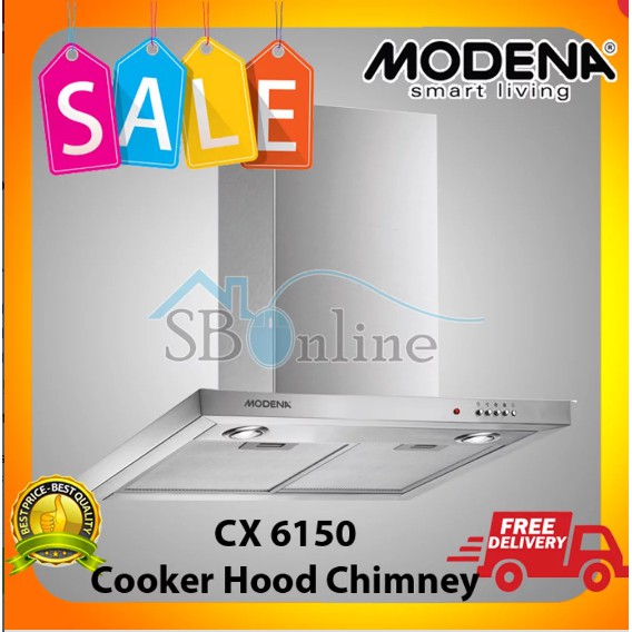 Jual Cooker Hood Chimney Modena 60 CM Piazza CX 6150 | Shopee Indonesia