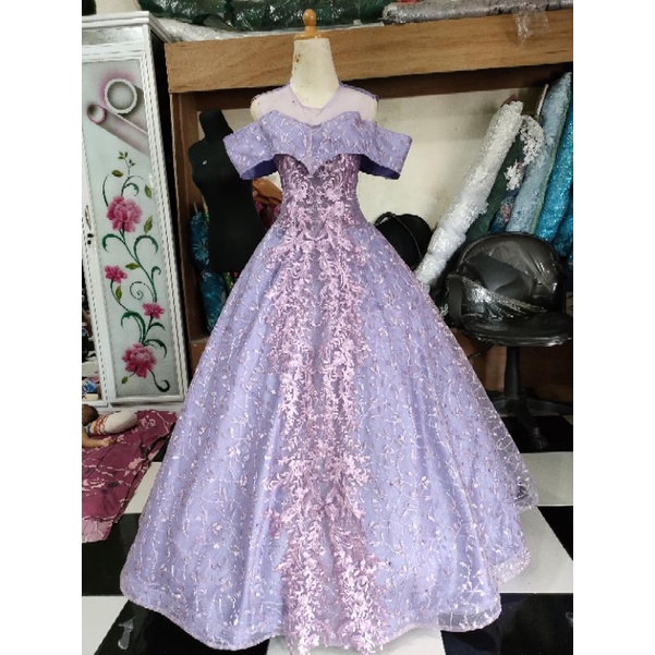 Jual gaun pengantin Sabrina bahan tile akar | Shopee Indonesia