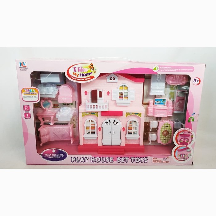 Jual Mainan Anak Rumah Barbie Play House Set Toys | Shopee Indonesia