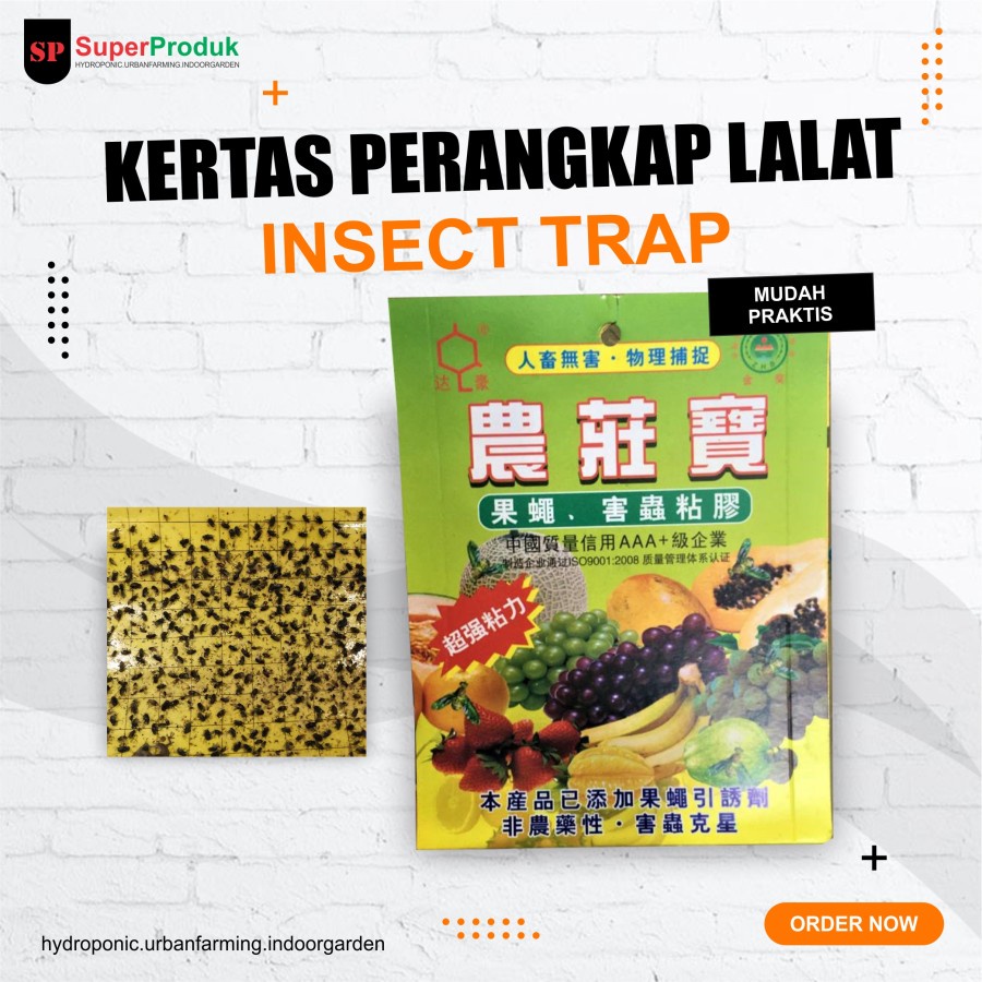 Jual Kerta lem lalat buah/ perangkap lalat buah/ insect trap | Shopee ...