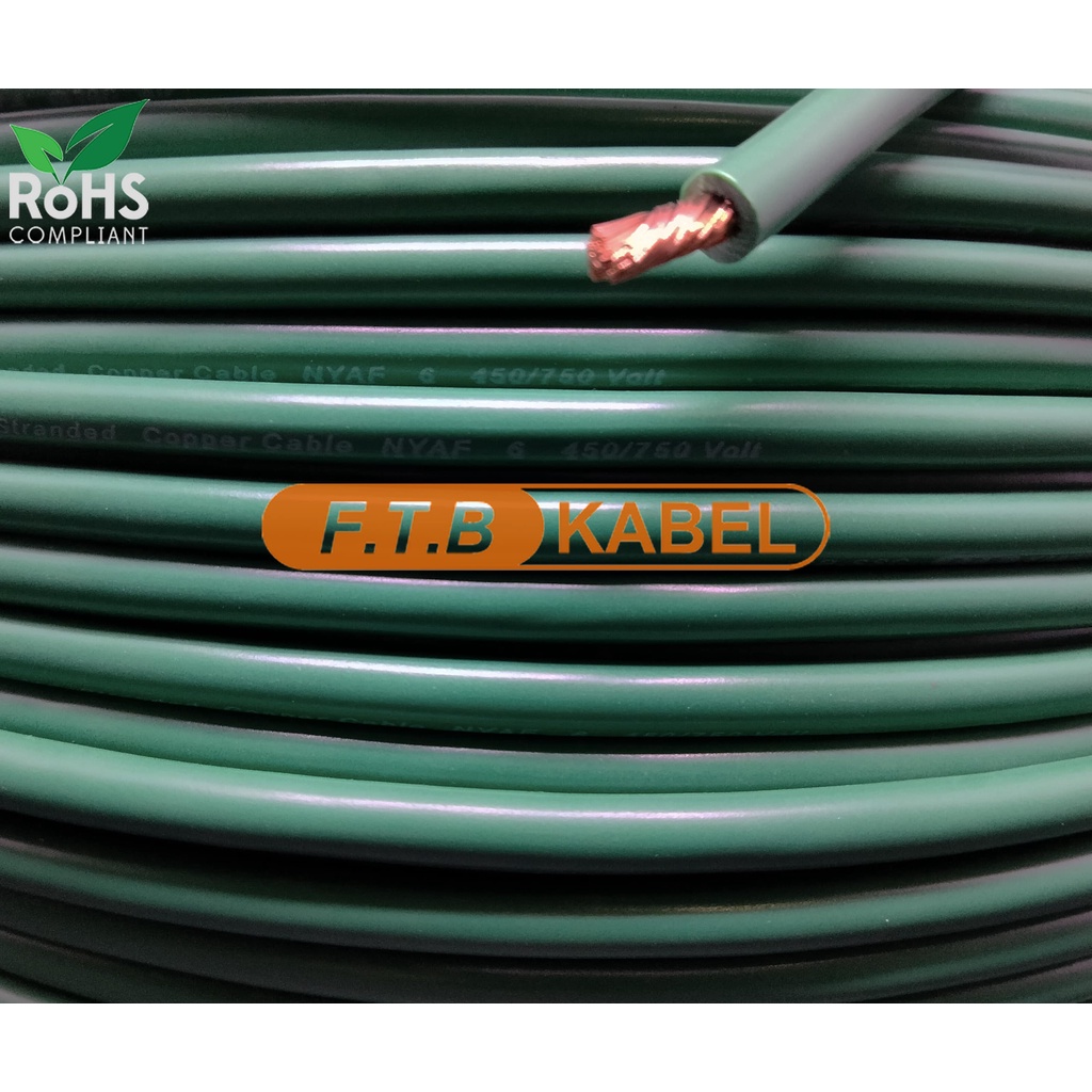Jual SNI FUTABA KABEL NYAF 6 Sqmm 450/750V 100 METER ( AF 6 AF 6mm ) | Shopee Indonesia