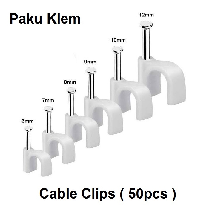 Jual Paku klem kabel / Cable Clips | Shopee Indonesia