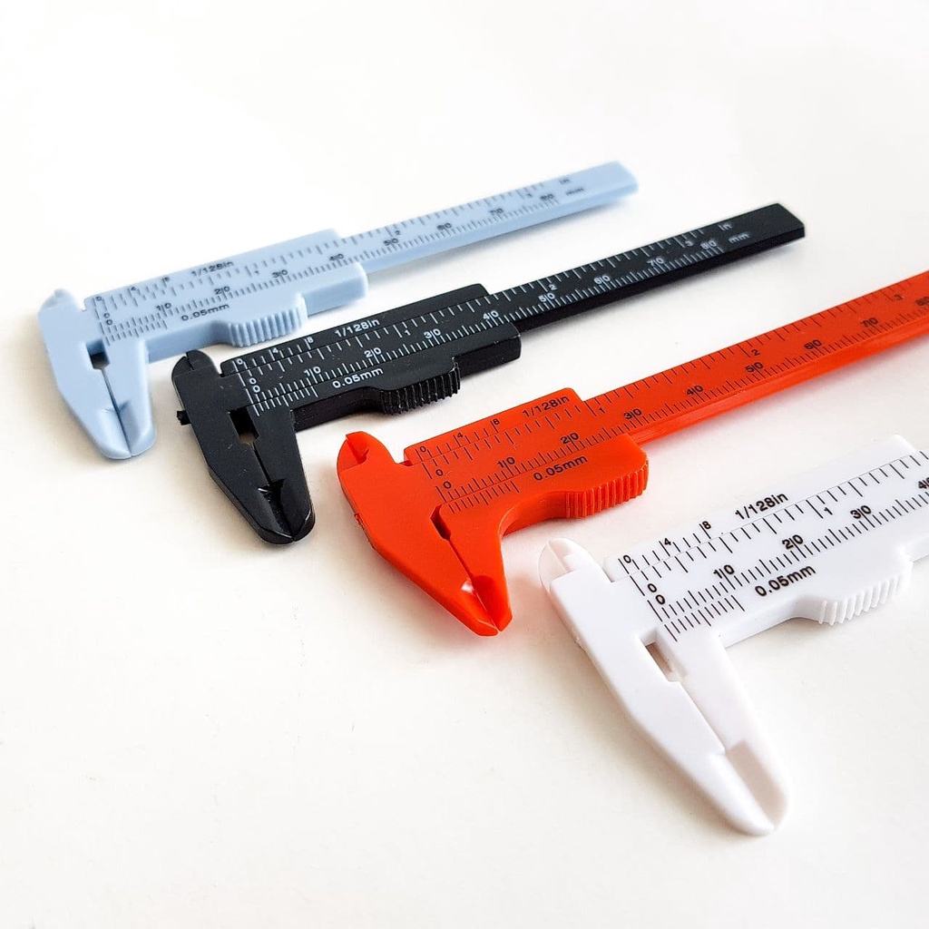 Jual Penggaris Sulam Alis Model Caliper Plastik / ALAT UKUR SULAM ALIS ...