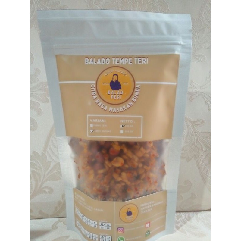 Jual Balado Tempe Kacang (200 gram) | Shopee Indonesia
