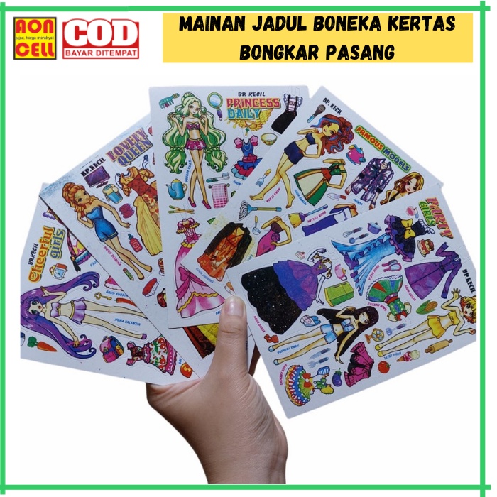 Jual BONEKA KERTAS BP MAINAN JADUL BONGKAR PASANG JUMBO PAPERDOLL ...