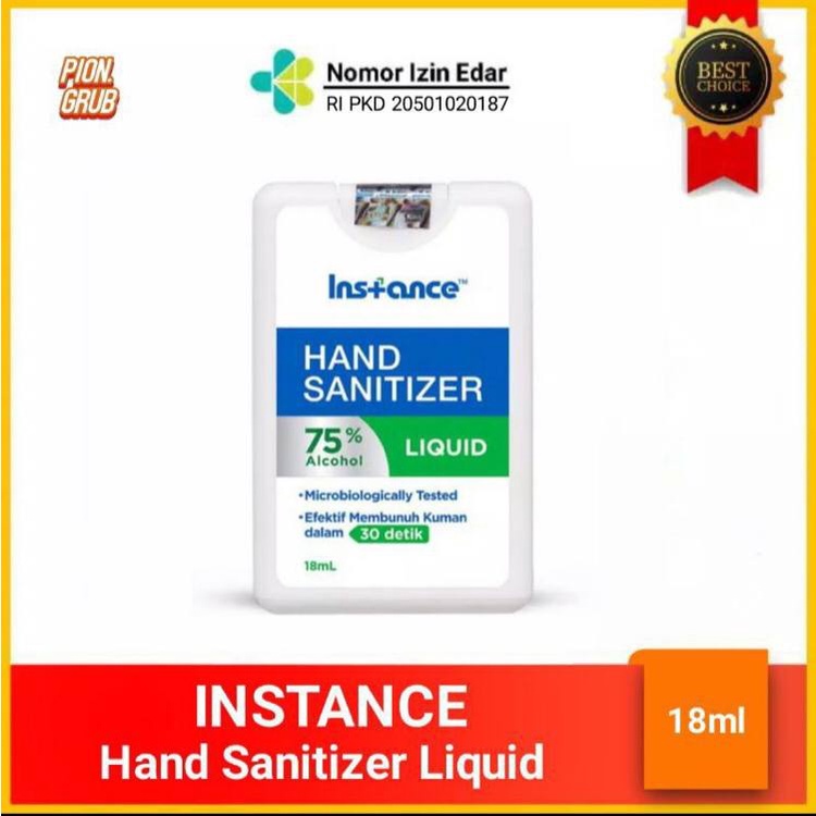 Jual Instance Hand Sanitizer Spray 18ml Pocket Saku 75% Alcohol Foof ...