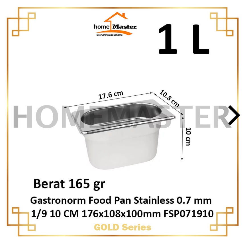 Jual HomeMaster Gastronorm/Gastronom Food Pan Insert Chafing Dish Lauk ...