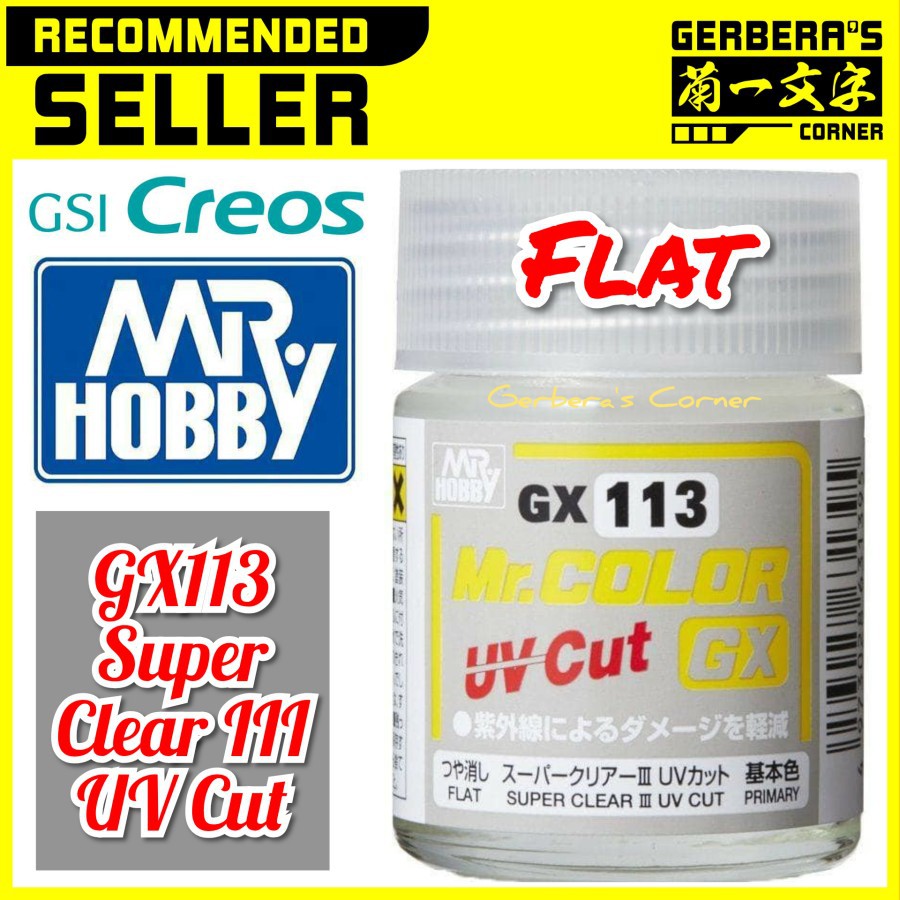 Jual Mr Color GX113 Super Clear III UV Cut Flat - Mr. Hobby Lacquer Paint | Shopee Indonesia
