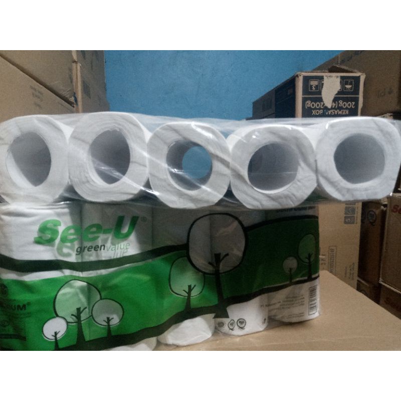 Jual Tissue Toilet Seeu/Plenty Halus isi 10 roll | Shopee Indonesia